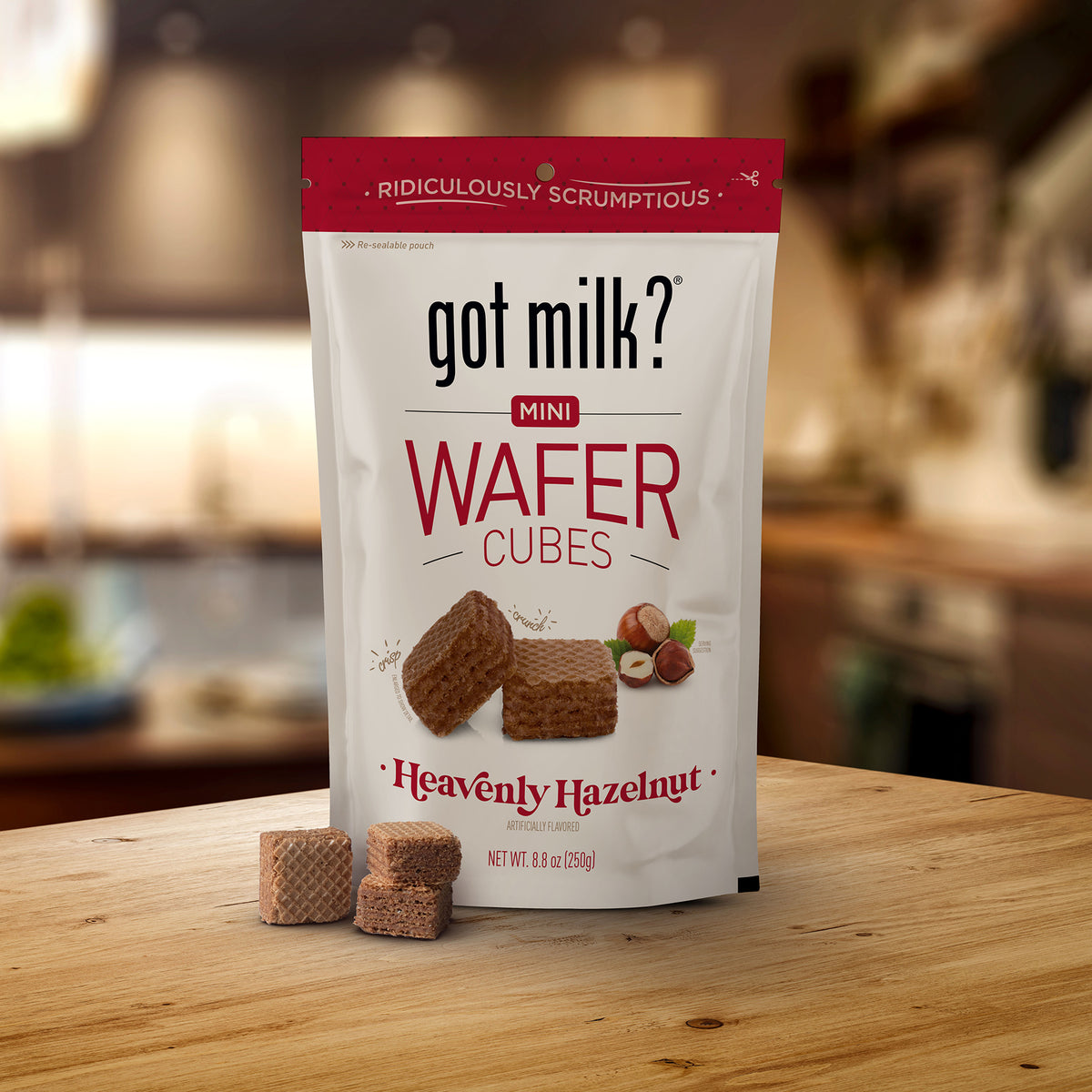 Hazelnut Wafer Cubes | gotmilksnacks